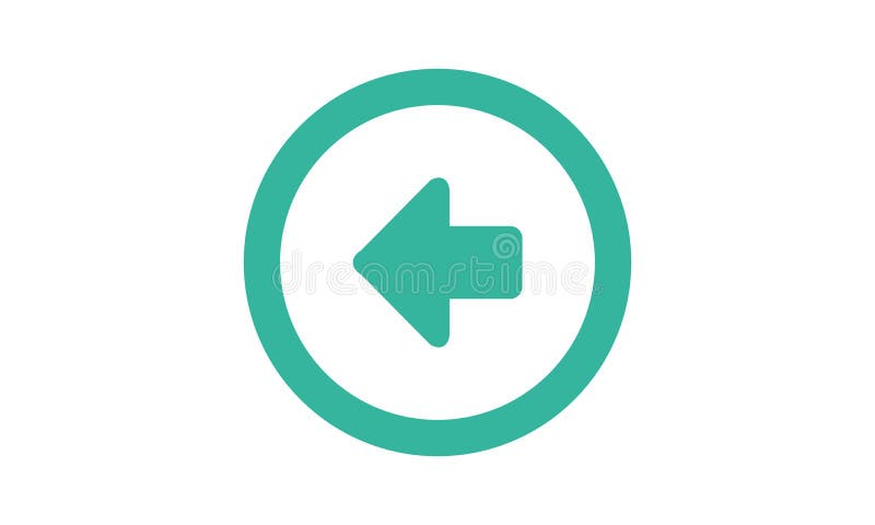 Previous arrow button stock illustration. Illustration of back - 6068924