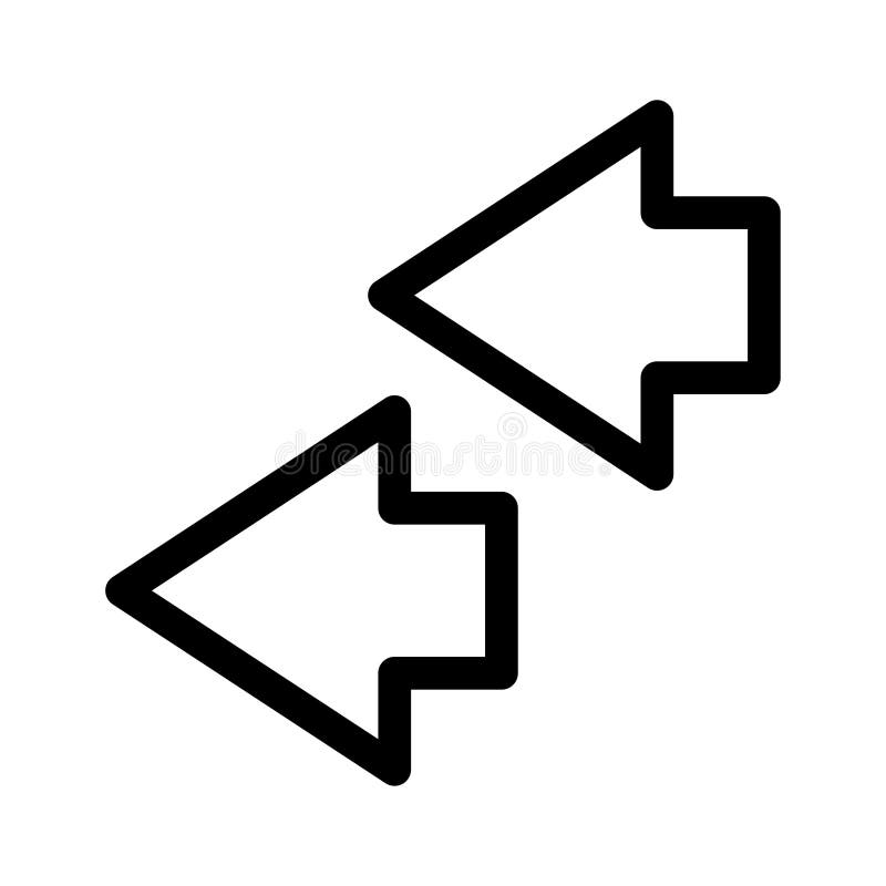 Previous Arrow icon stock vector. Illustration of designed - 219805029