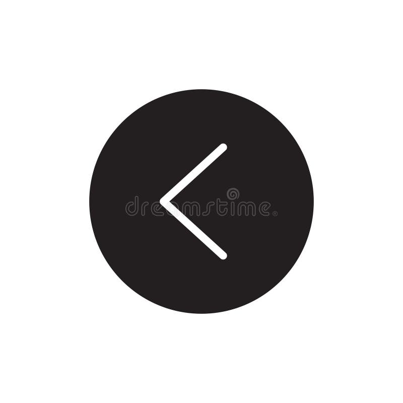 Previous Button Icon. Flat Solid Style Vector Illustration Stock Vector ...