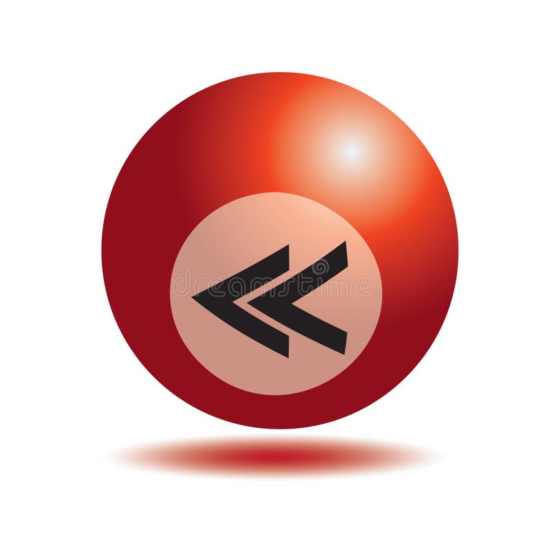 Previous Button. Vector Illustration Decorative Design Stock Vector ...