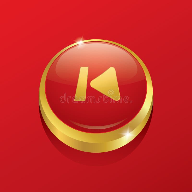 Previous Button. Vector Illustration Decorative Design Stock Vector ...