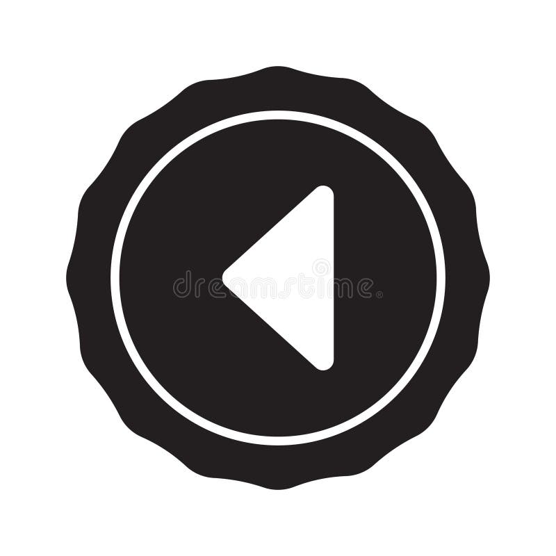 Previous Button. Vector Illustration Decorative Design Stock Vector ...