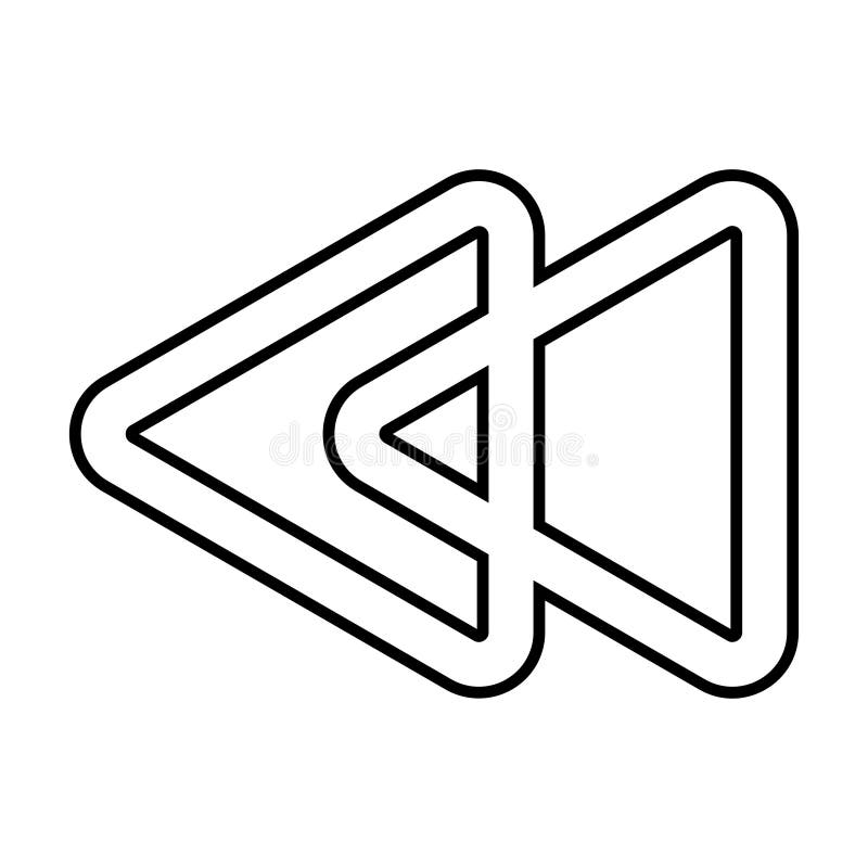 Previous Icon in Different Style Stock Vector - Illustration of ...