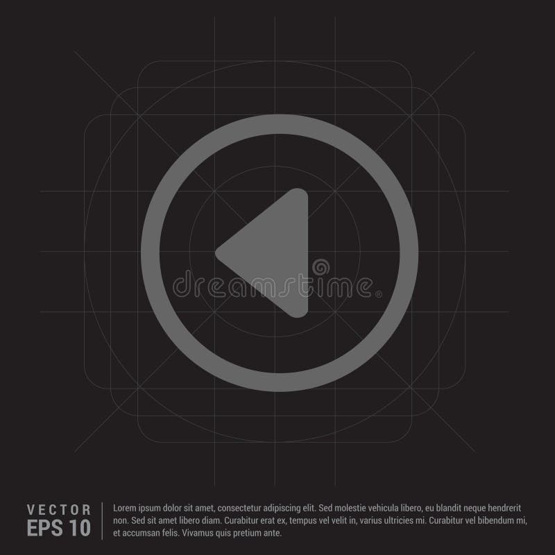 Previous Icon in Different Style Stock Vector - Illustration of ...