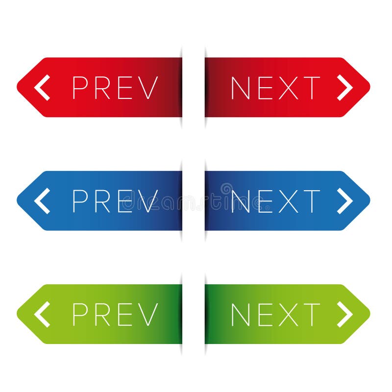 Previous next button sign stock vector. Illustration of action - 100299547