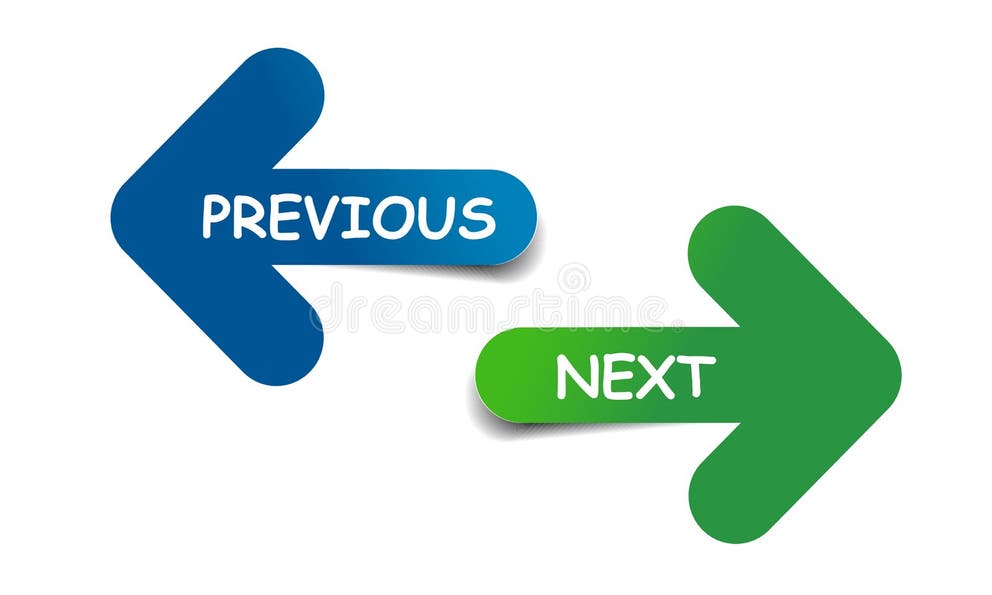 Previous and Next Page Two Arrow Icons Stock Vector - Illustration of ...