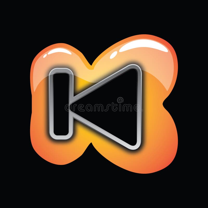 Previous Track Button. Vector Illustration Decorative Design Stock ...