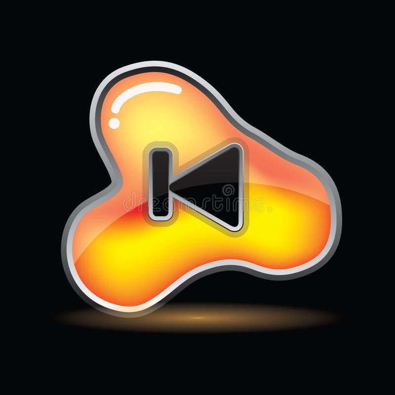 Previous Track Button. Vector Illustration Decorative Design Stock ...