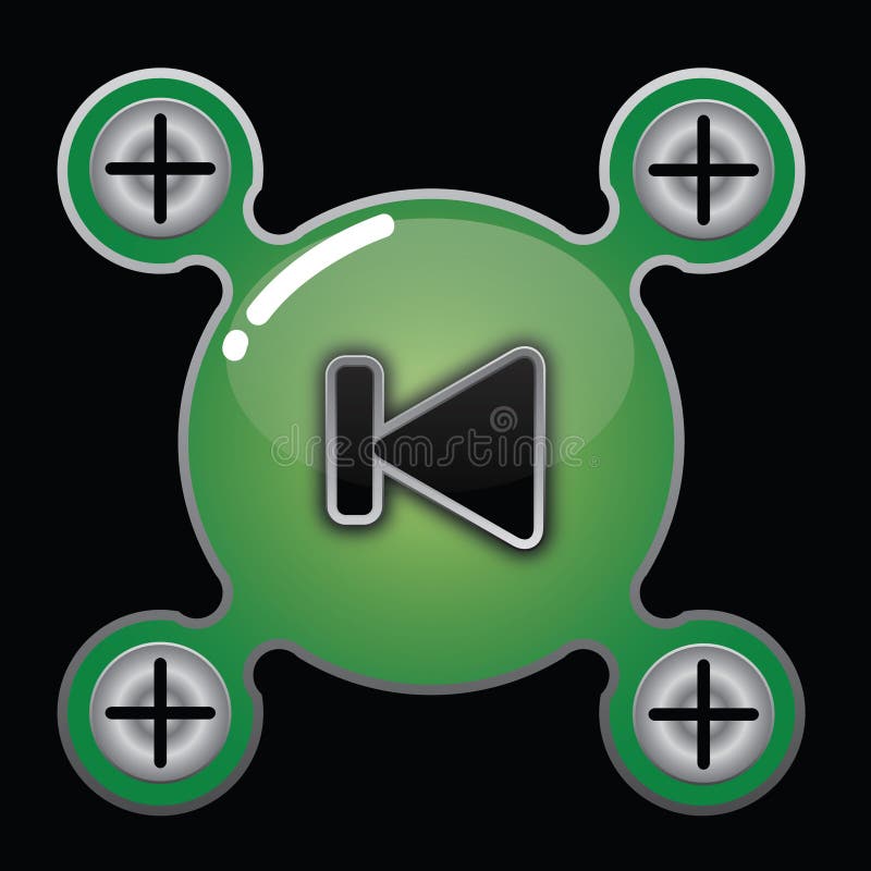 Previous Track Button. Vector Illustration Decorative Design Stock ...