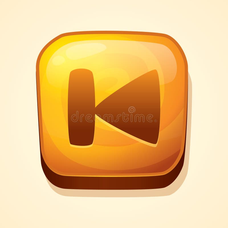 Previous Track Button. Vector Illustration Decorative Design Stock ...