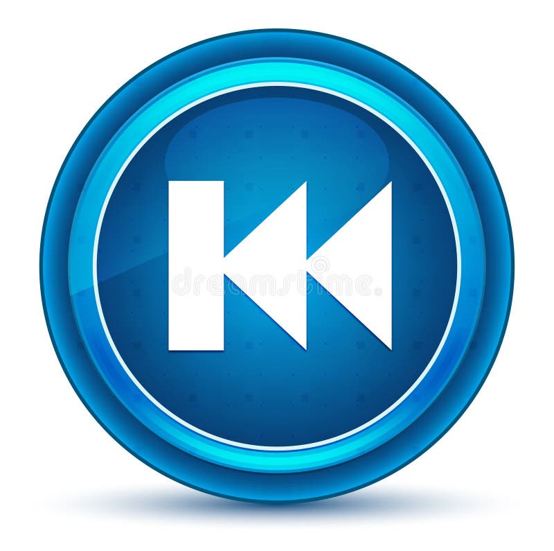Previous Track Playlist Icon Eyeball Blue Round Button Stock ...