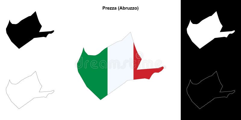 Prezza Outline Map Stock Illustrations – 1 Prezza Outline Map Stock ...
