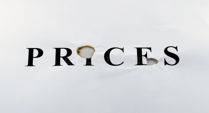 Prezzi fotografia stock. Immagine di inossidabile, segno - 7536606