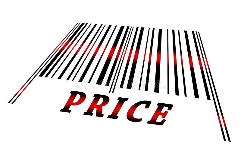 Price tag with barcode stock vector. Illustration of data - 28093104