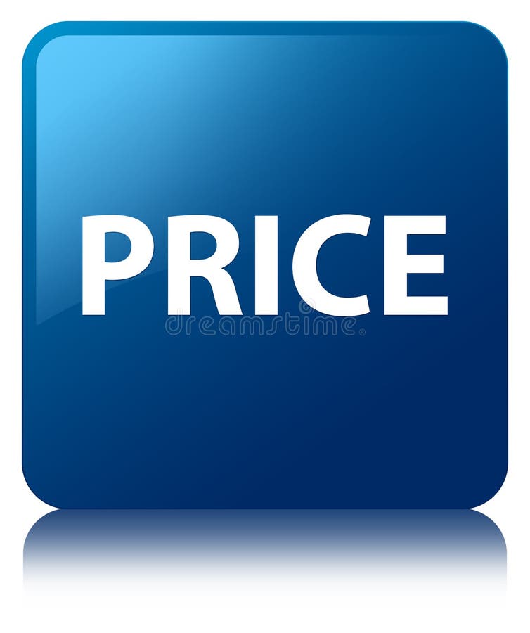 Price blue square button stock illustration. Illustration of text ...