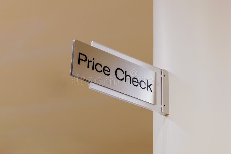 Price Check stock photo. Image of retail, banner, post - 34076140