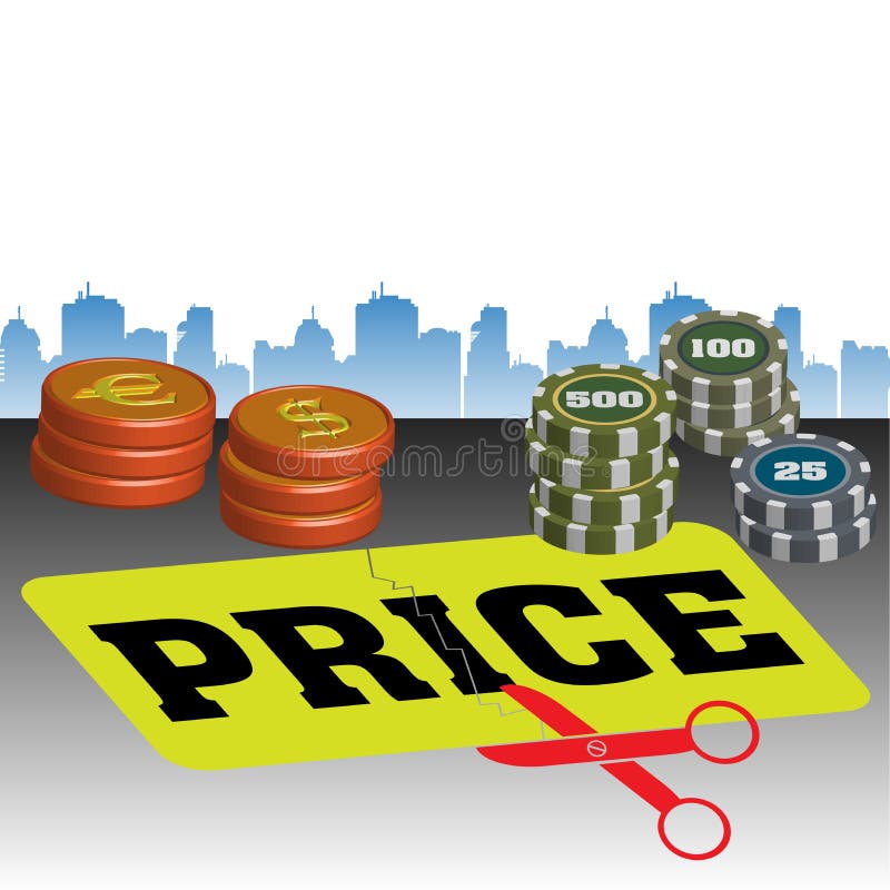 Price cut stock vector. Illustration of earn, coins, abstract - 16082974