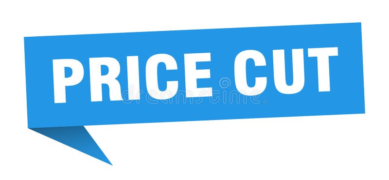 Price Cut Banner. Price Cut Speech Bubble Stock Vector - Illustration ...