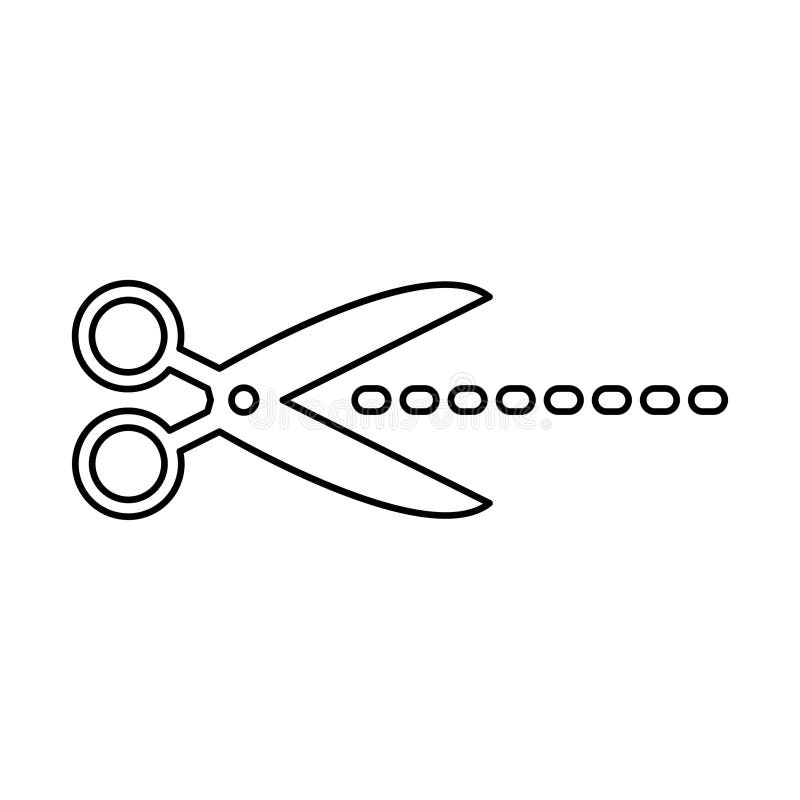 Price Cut Icon Line Vector Graphics Stock Vector - Illustration of ...