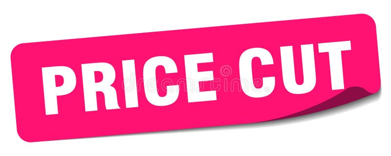 Price Cut Sticker. Price Cut Label Stock Vector - Illustration of price ...