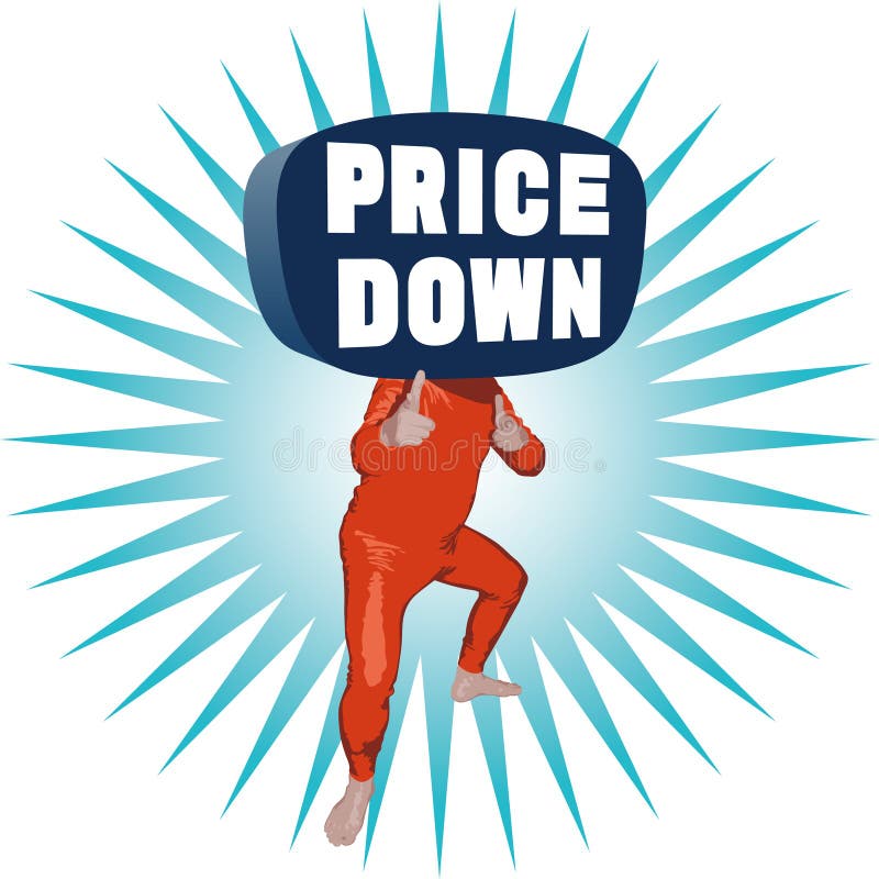 Discount Man stock illustration. Illustration of body - 89291993