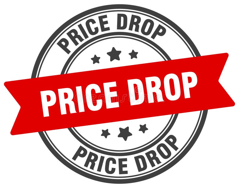 Price Drop Stamp. Price Drop Label on Transparent Background. Round ...