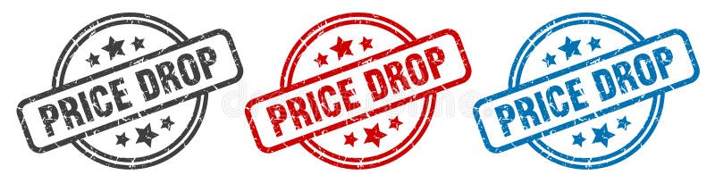 Price drop stock vector. Illustration of flyer, mark - 124314822