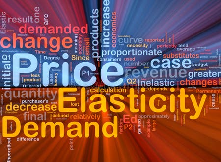 Price Elasticity Background Concept Glowing Stock Illustration ...