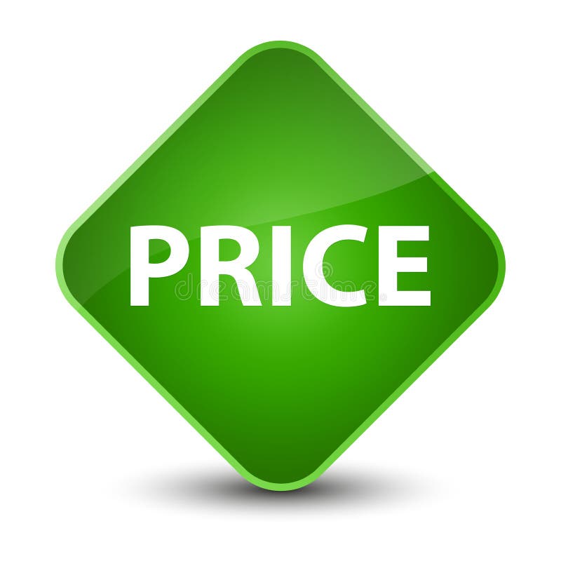Price green square button stock illustration. Illustration of price ...
