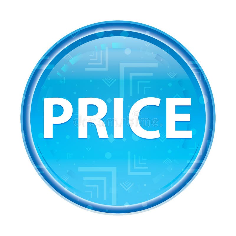 Price Floral Blue Round Button Stock Illustration - Illustration of ...