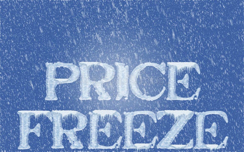 Price freeze stock illustration. Illustration of freeze - 61960668