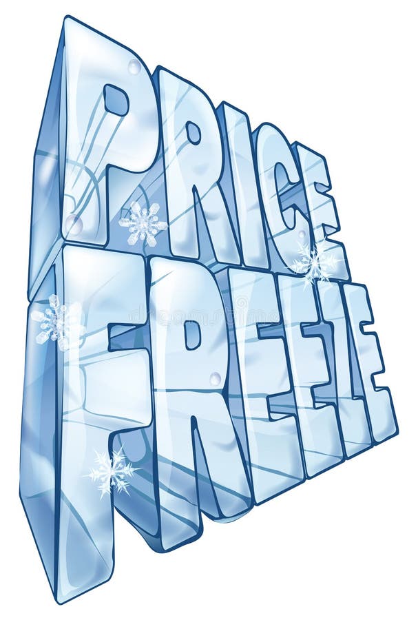 Price Freeze Sale Illustration Stock Vector - Illustration of retail ...