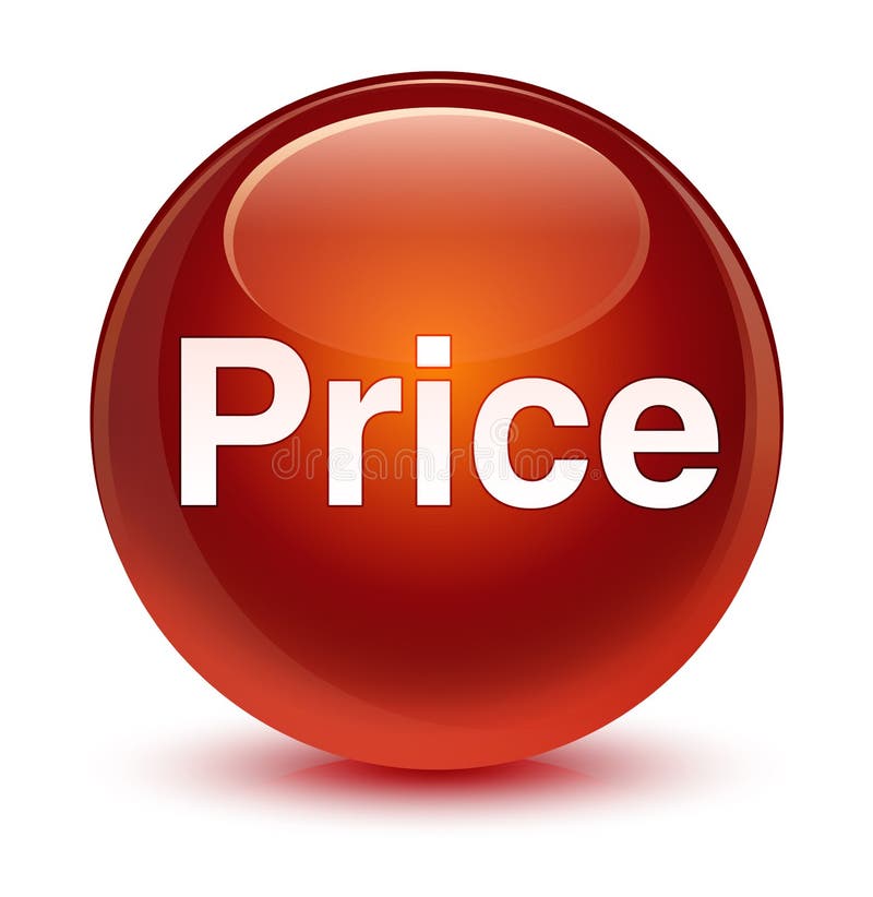 Price Glassy Brown Round Button Stock Illustration - Illustration of ...