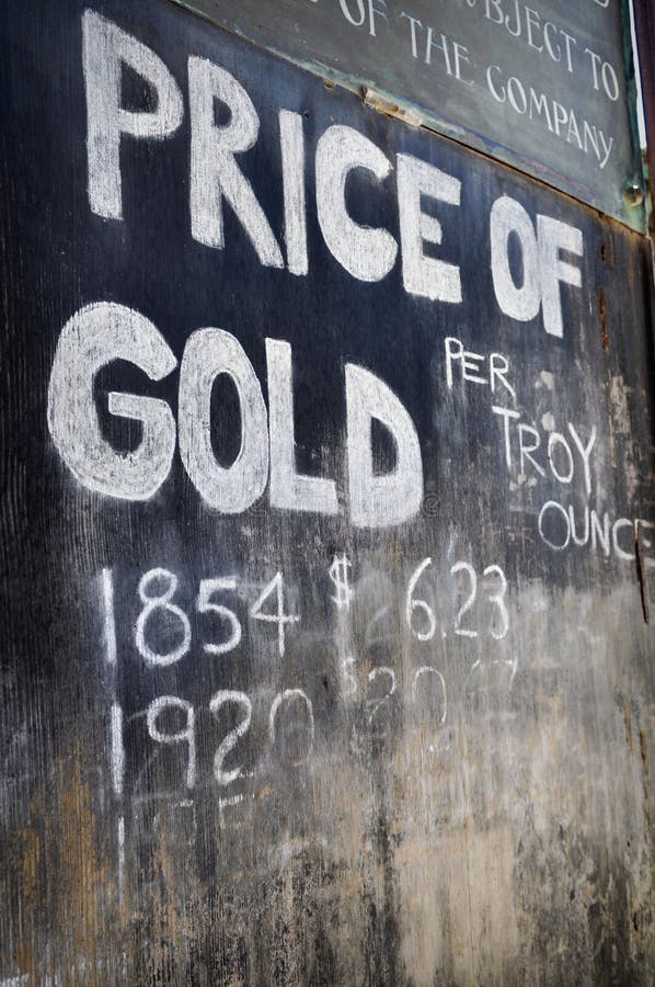 Price of Gold Sign stock image. Image of north, gold - 14808455