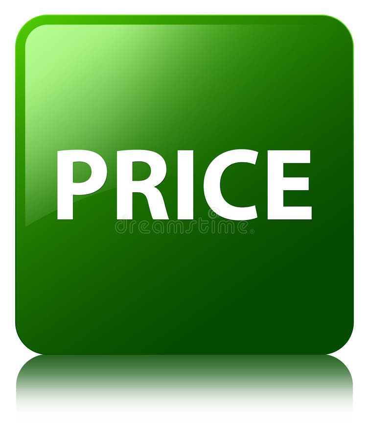 Price green square button stock illustration. Illustration of price ...