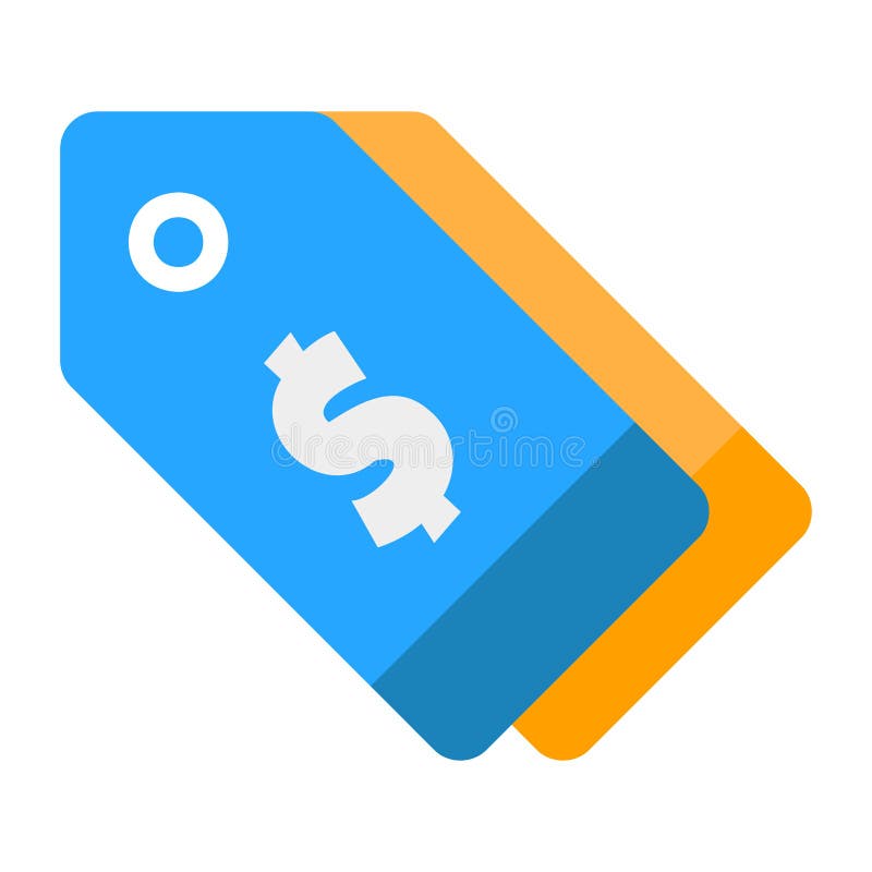 Price Icon in Flat Style for Any Projects Stock Vector - Illustration ...