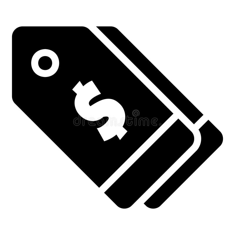 Price Icon in Solid Style for Any Projects Stock Vector - Illustration ...