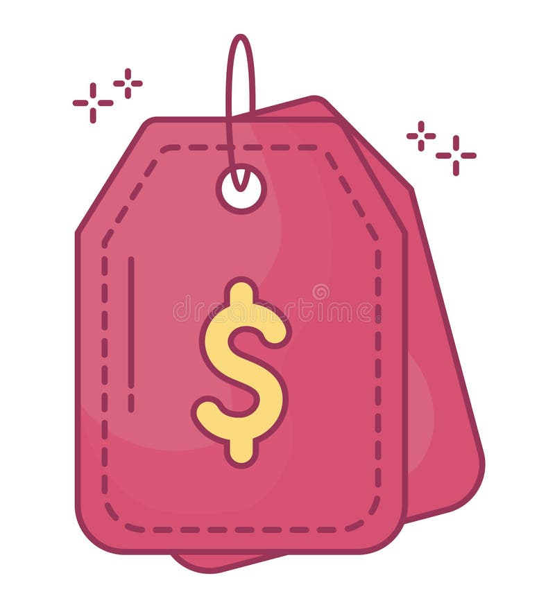 Price Tag or Label Icon Image Stock Vector - Illustration of discount ...
