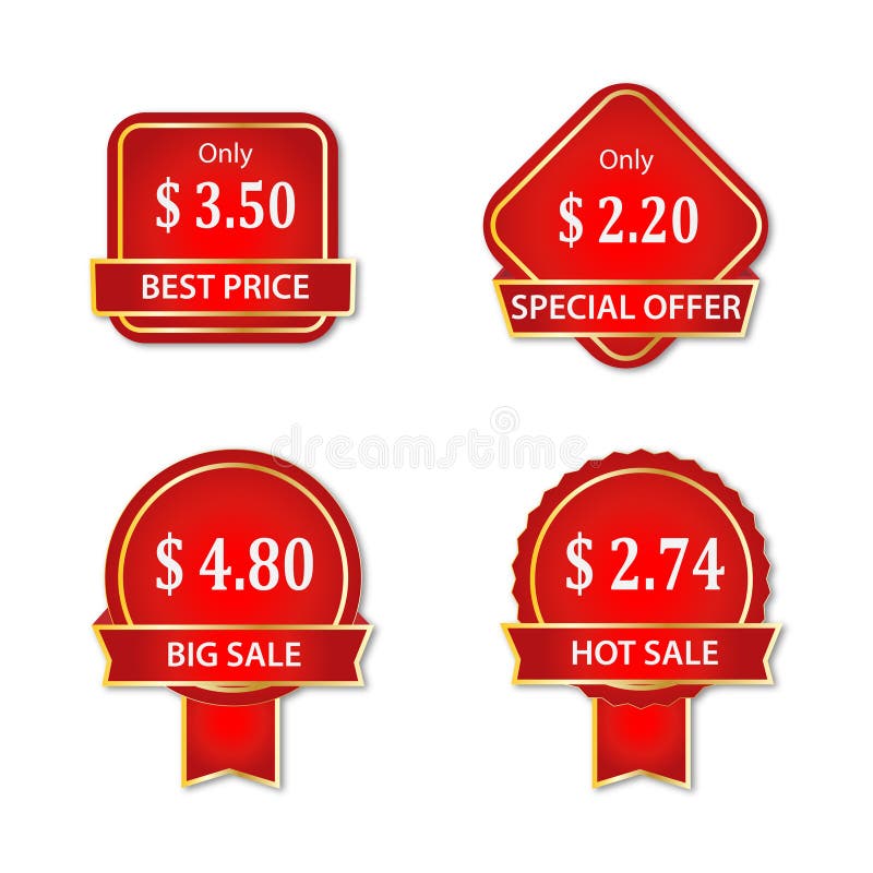 Price Tag or Label Icon Image Stock Vector - Illustration of discount ...