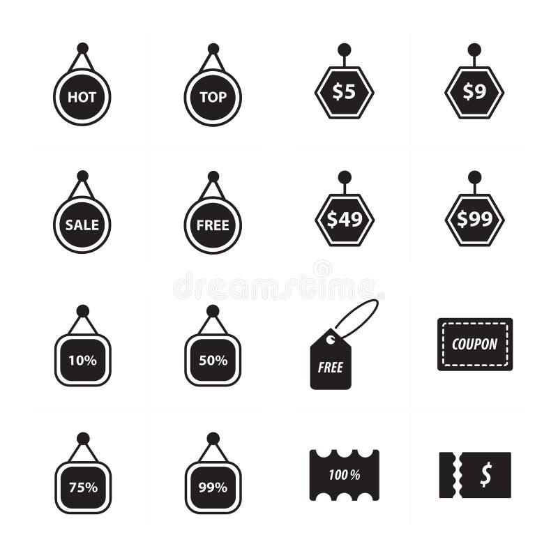 Price label set stock illustration. Illustration of eps10 - 87332635