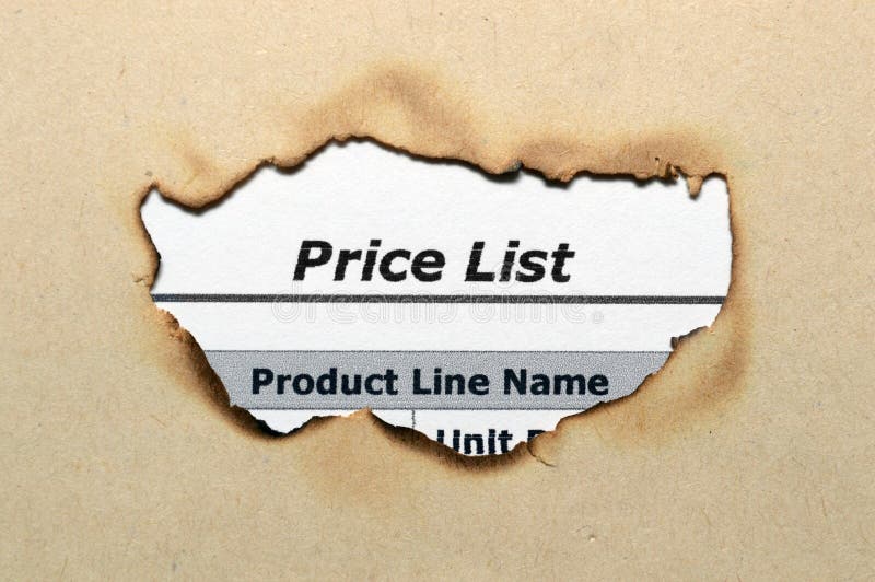 Price List Template for Business Design. Watercolor Abstract Frames ...