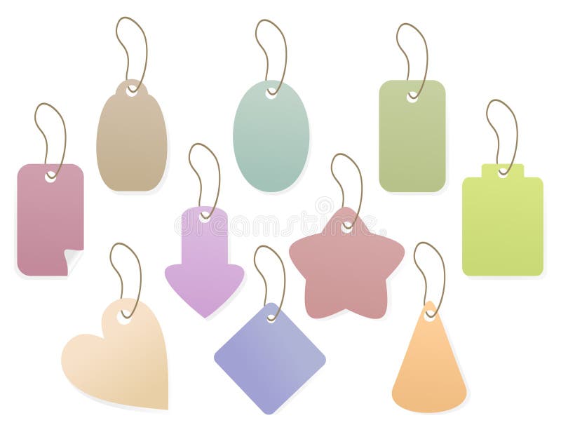 Multi Color Label stock vector. Illustration of retail - 13572047