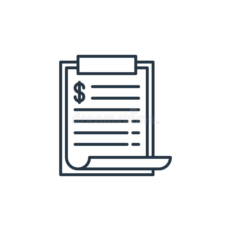 Price List Vector Icon. Price List Editable Stroke. Price List Linear ...