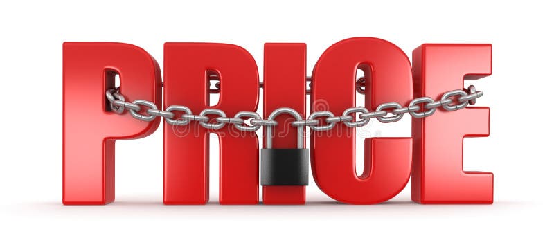 Price lock vector icon stock vector. Illustration of offer - 176383431