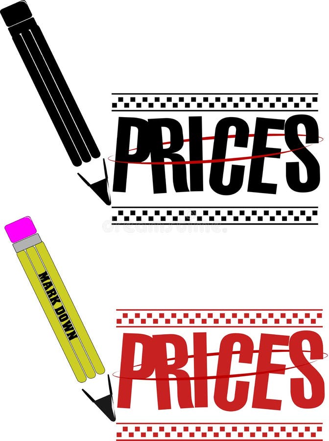 Price markdown stock vector. Illustration of sharp, economy - 23046567