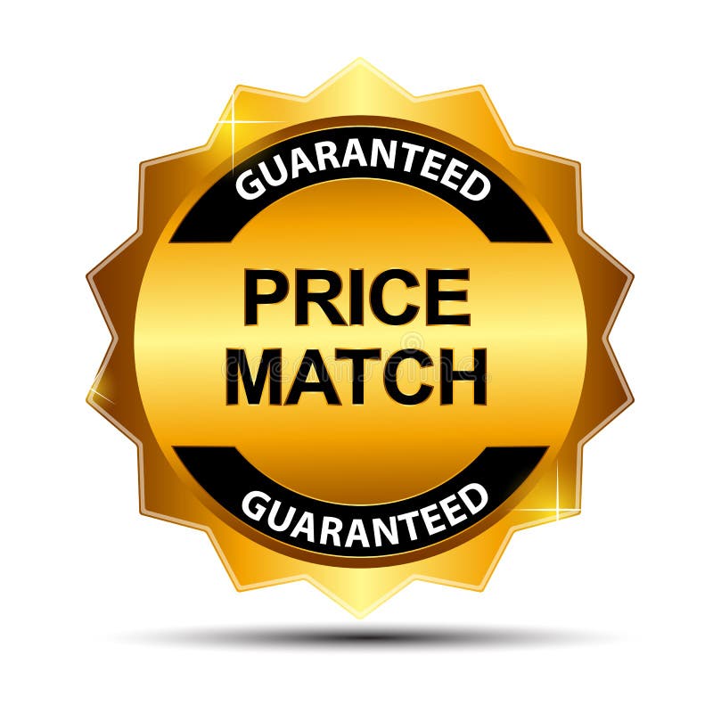 Price Match Guarantee Gold Label Sign Template Stock Vector ...