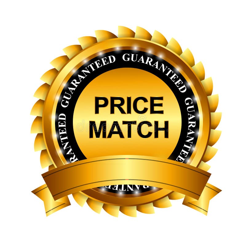 Price Match Guarantee Gold Label Sign Template Stock Vector ...