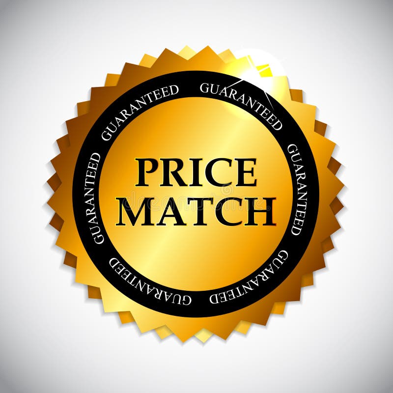 Price Match Label Set Vector Illustration Stock Vector - Illustration ...