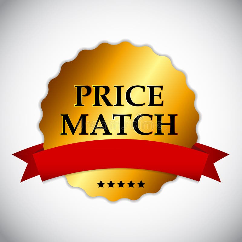 Price Match Label Vector Illustration Stock Vector - Illustration of ...