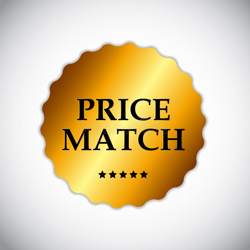 Price Match Label Vector Illustration Stock Vector - Illustration of ...